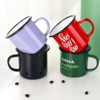 China 80000pieces Year 201R White Blank Coffee Mug 11oz Tea Enamel Handle Customized Logo Designed for Business Promotions for sale