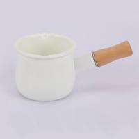China 10cm Enamel Stew Pot Cast Iron Saucepan With Lid Non Stick Kitchen Cookware Set for sale