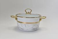 China Daily Classical Enamel Metal Kitchenware 18 20 22 24 26cm Casserole Cooking Pot for sale