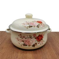 China Sustainable Classic Turkish Type Enamel Casserole Sets with Enamel Lid for sale