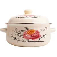 China Sustainable Classic Turkish Type Enamel Casserole Sets with Enamel Lid for sale