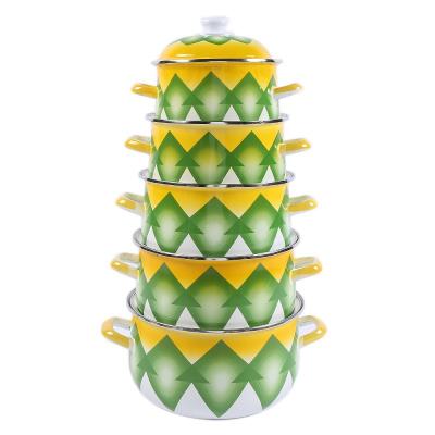 China Enamel Coating Casserole Pot Customized Color Turkish Style Stew Pot 18 20 22 24 26cm for sale