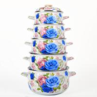 China Enamel Coating Casserole Pot Customized Color Turkish Style Stew Pot 18 20 22 24 26cm for sale