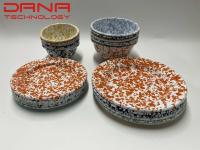 China 100ml 250ml 350ml 500ml 650ml 740ml 1250ml 1400ml Hygienic Carbon Steel Enamel Customized Mugs Bowls Plates Camping for sale