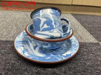 China 100ml 250ml 350ml 500ml 650ml 740ml 1250ml 1400ml Hygienic Carbon Steel Enamel Customized Mugs Bowls Plates Camping for sale