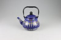China Capacity 250ml 350ml 500ml 650ml 740ml 1250ml 1400ml Enamel Middle East Saudi Wine Pot Enamel Tea Kettle Enamel Teapot Kettle for sale