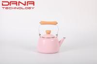 China Flower Theme Small Enamel Kettle Kitchen Tea Kettle Enamel Tea Pot for sale