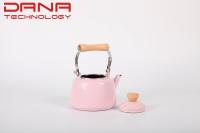China Flower Theme Small Enamel Kettle Kitchen Tea Kettle Enamel Tea Pot for sale
