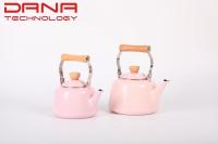 China Flower Theme Small Enamel Kettle Kitchen Tea Kettle Enamel Tea Pot for sale