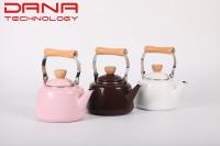 China Flower Theme Small Enamel Kettle Kitchen Tea Kettle Enamel Tea Pot for sale