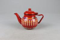 China 250ml 350ml 500ml 650ml 740ml 1250ml 1400ml Capacity Customized Color Shining Coated Tea Coffee Pot Enamel Kettle for sale