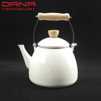China 1400ml Flower Theme Enamel Water Kettles Enamel Teapot For Tea Brewing Sessions for sale
