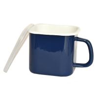 China 390g Classical Style Enamel Mug Incorporating Custom Colors Perfectly Matched to Instant Noodles Usage for sale