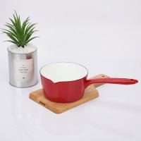 China Enamel Carbon Steel Saucepan Nonstick Metal Milk Pot 350ml 550ml 850ml 1150ml 1650ml for sale