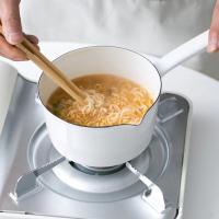 China Enamel Carbon Steel Saucepan Nonstick Metal Milk Pot 350ml 550ml 850ml 1150ml 1650ml for sale