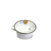 China 14cm 16cm 18cm 20cm 12cm Enamel Steel Saucepan Pot For Milk Noodle for sale