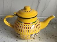 China Sports Theme 	Enamel Teapot Set Arabic Style Enamelware Colorful Turkish Tableware for sale