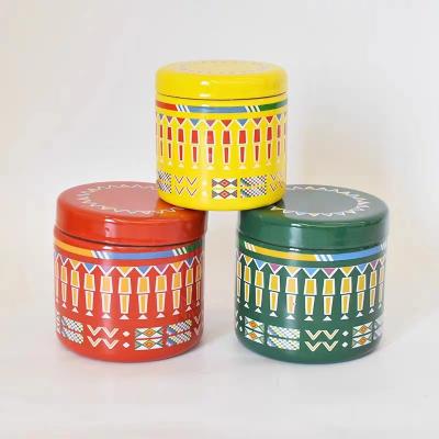 China Eco Friendly Enamel Tableware Turkish Sugar Pot Grease Container 450ml 750ml 1200ml for sale
