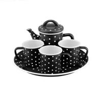 China Carbon Steel 800ml Enamel Teapot Vintage Antique Enamel Kettle Tea Set Sample 7 to 10 Days Delivery for sale