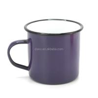 China Rolled Rim Sublimation Tumbler Enamel Camping Tea Cup Mugs Thickness 0.5mm Custom Logo for sale