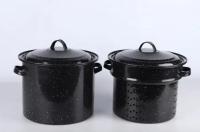 China Eco Friendly Enamel Casserole Pot Italian Kitchenware Multi Purpose High Pot Solid Color for sale