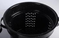 China Eco Friendly Enamel Casserole Pot Italian Kitchenware Multi Purpose High Pot Solid Color for sale