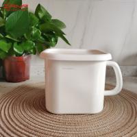 China Flower Theme Enamel Casserole Pot 12cm 14cm 15cm Diameter Square Noodle Cooking Pot for sale