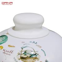 China Flower Theme Noodle Cooking Pot Diameter 12 14 16cm Carbon Steel Enamel Round Type for sale