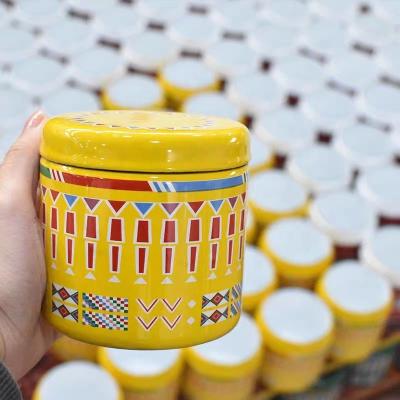 China Customized Color Enamel Metal Food Storage Pot Keeper Catcher 450ml 750ml 1100ml for sale