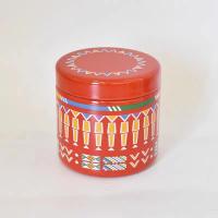 China Customized Color Enamel Metal Food Storage Pot Keeper Catcher 450ml 750ml 1100ml for sale