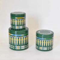 China Customized Color Enamel Metal Food Storage Pot Keeper Catcher 450ml 750ml 1100ml for sale