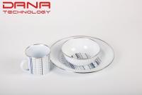 China Outdoor Traveling Classic Decal Enamel Tableware Carbon Steel Mugs Bowls Plate EU FDA for sale