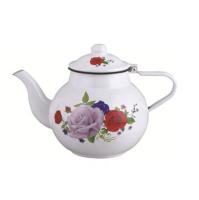 China Flower Theme Enamel Kettle Set Water Cup Set 250ml 350ml 500ml 650ml 740ml 1250ml 1400ml for sale