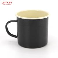 China 8x8cm Lightweight DANA-101 Tapered Enamel Cup Camping Enamel Travel Mug Drinking Cup Sets Perfect for Outdoor Adventures for sale