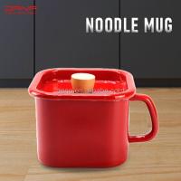 China Enamel Steel Classical Mini Fast Noodle Cooking Pot For Convenient Snack Making for sale
