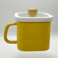 China 1000ml 1450ml 2650ml Enamel Casserole Pot Fire Safe Noodle Cooking Pot With Glass Lid for sale