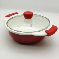 China Kitchen Enamel Carbon Steel Casserole Hotpots Cooking Pot Lightweight Eco Friendly for sale