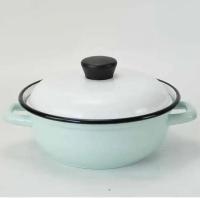 China Health Care Enamelware Carbon Steel Pot Saucepan Milk Pan For Gas And Induction Cooker for sale