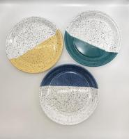 China 107RX enamel double color mixed metal tableware sets custom decal dinner 80000pieces yearly manufacturing output capacity for sale