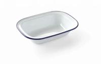 China Enamel Carbon Steel White Bowls Plates Sturdy and Elegant for Home Restaurant Table Settings for sale