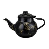 China High Temp Logo Printing Enamel Tea Kettle Teapot Multi Capacity Design Kitchen Drinkware for sale