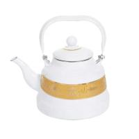 China High Temp Logo Printing Enamel Tea Kettle Teapot Multi Capacity Design Kitchen Drinkware for sale