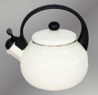 China 2.5 L  Enamel Water Kettle Whistling Tea Kettle with Color Coating for sale