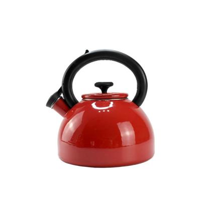 China Gradient Coating Tea Pot Stove Top Kettle Steel Whistling Kettle 2.2L 2.5L for sale