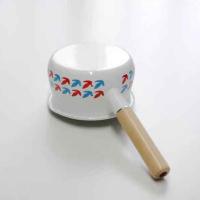 China Iron Raw Material Kitchen Carbon Steel Enamel Stew Pot Sauce Pan Deep Saucepan OEM for sale