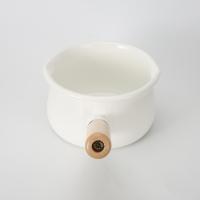 China Iron Raw Material Kitchen Carbon Steel Enamel Stew Pot Sauce Pan Deep Saucepan OEM for sale