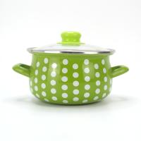 China Health Care Enamel Casserole Set Kitchen Cook Enamel Pots And Pans Set With Glass Lid for sale