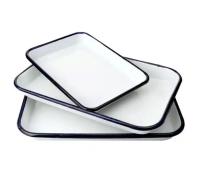 China Glossy Shiny Reusable Cast Iron Enamel Food Dish Nordic Design Enamelware Pie Dish for sale