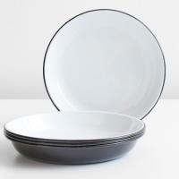 China Flower Themed Porcelain Dinnerware Set Luxury Ceramic Deep Enamel Dinner Plates for sale