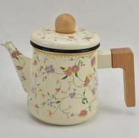 China Eco Friendly Japanese Enamel Tea Kettle Simple Portable Teapot 0.6L Customized Logo for sale